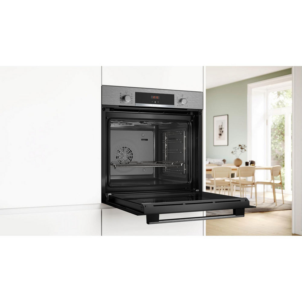 Bosch HQA574BS3B 59.4cm Built In Electric Single Oven - Stainless Stee ...