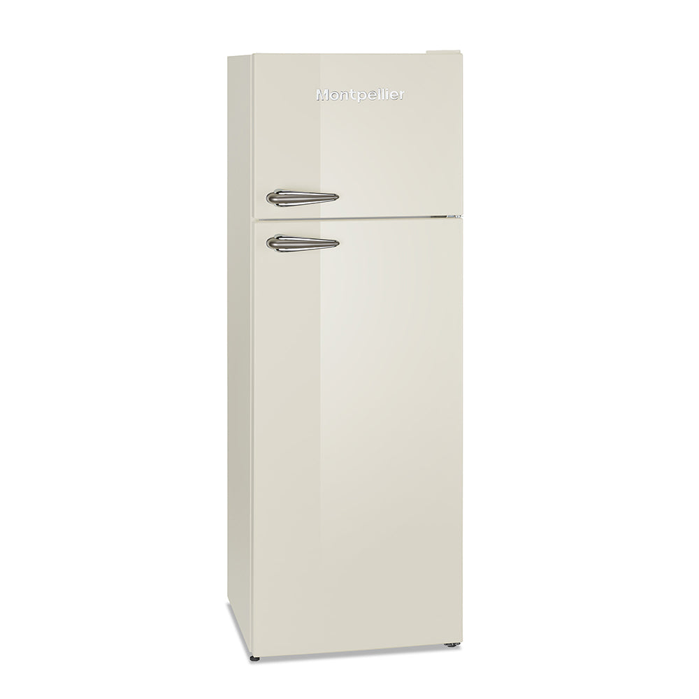 Montpellier MAB346EC Retro Top Mount Fridge Freezer in Cream – Tylers ...