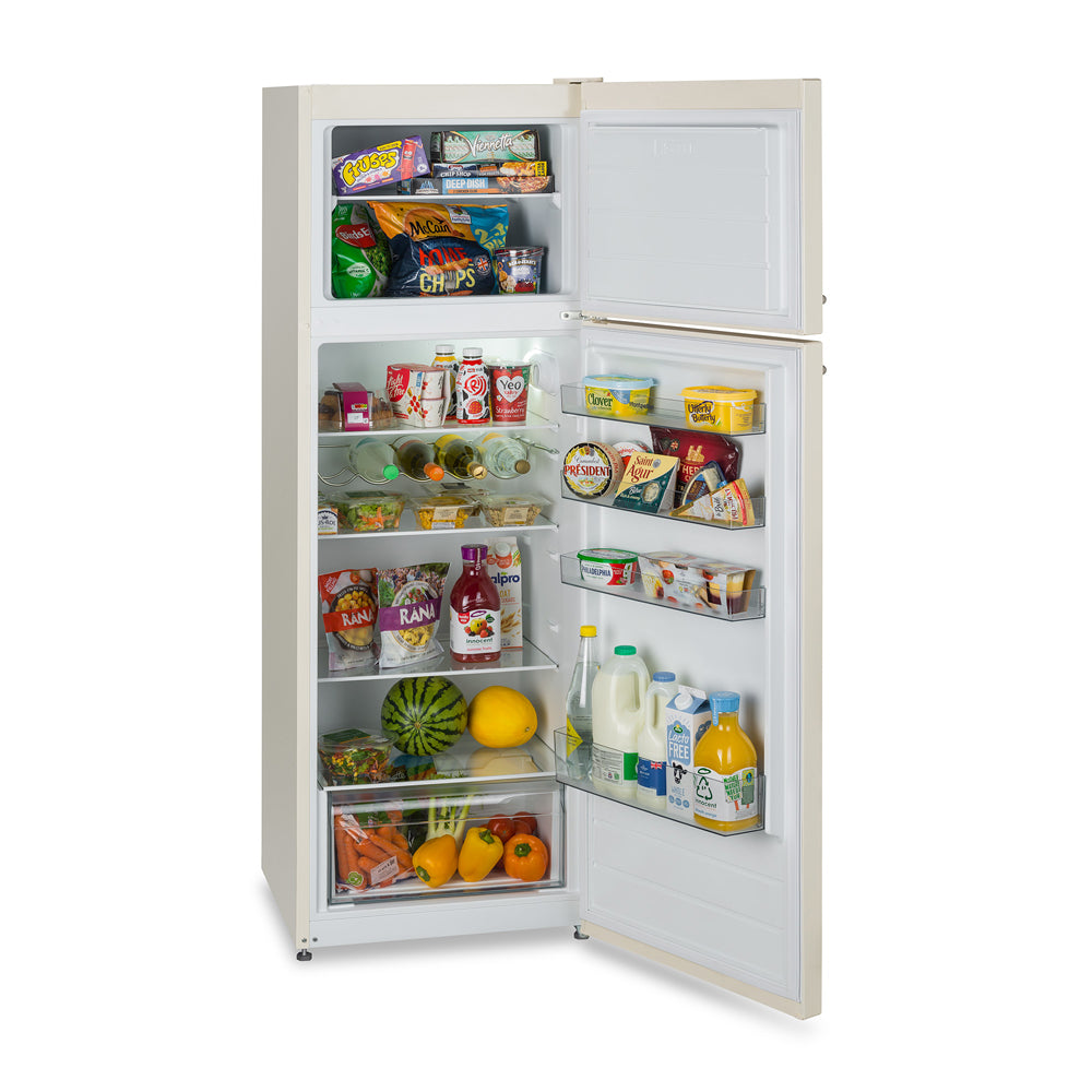 Montpellier MAB346EC Retro Top Mount Fridge Freezer in Cream – Tylers ...