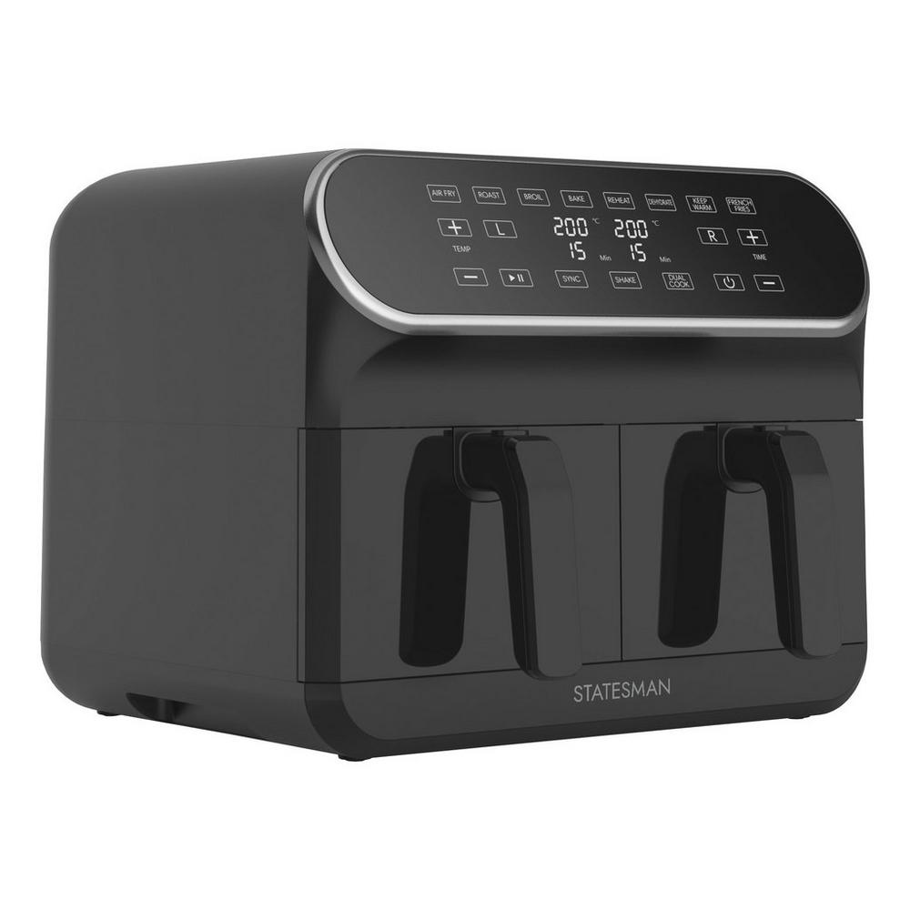 Statesman SKAF08017BK Digital Dual Zone Air Fryer - Black – Tylers Gas ...