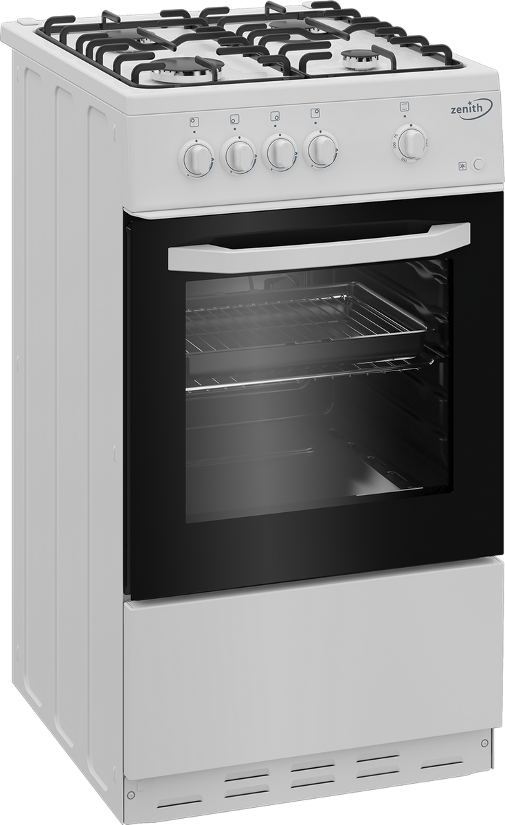 Zenith ZE501W 50cm Gas Single Oven with Gas Hob - White – Tylers Gas ...
