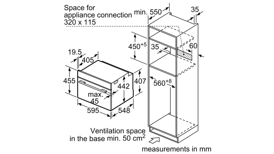 Bosch CMG676BS6B Serie | 8 Built-in compact oven with microwave functi ...